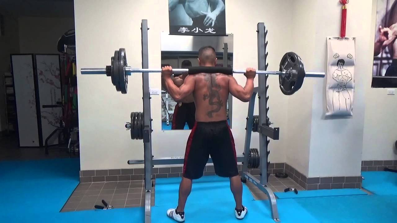 225 lb Barbell Squat Training : Sept 4 2014 - YouTube