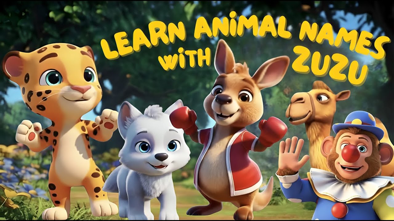 Learn Wild & Jungle Animals | Cartoon Adventure with Zuzu the Monkey! 🐵 ...