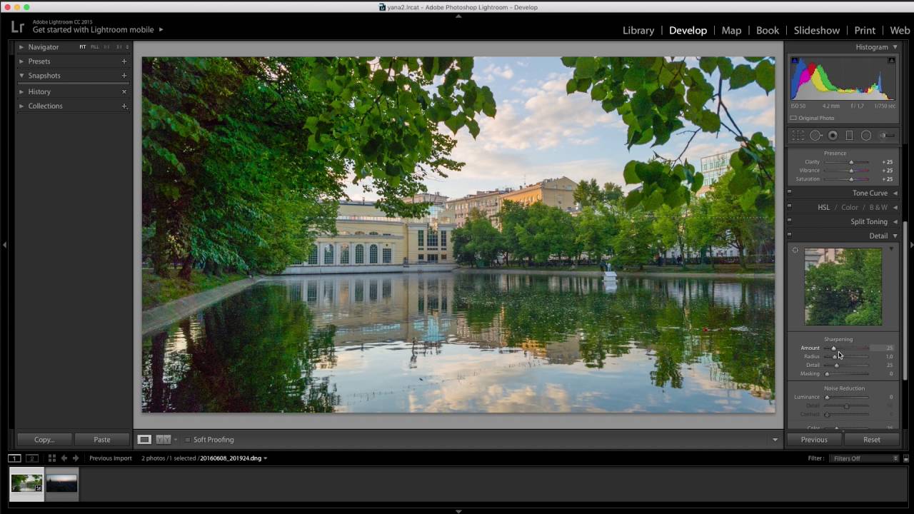 Обработка DNG в Adobe Lightroom - YouTube