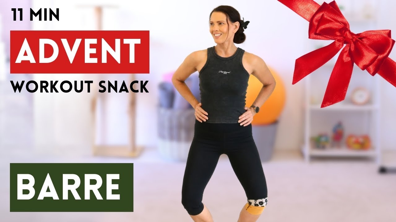 12 Min Standing Barre Workout with Chair | Advent Day 3 | Thighs ...