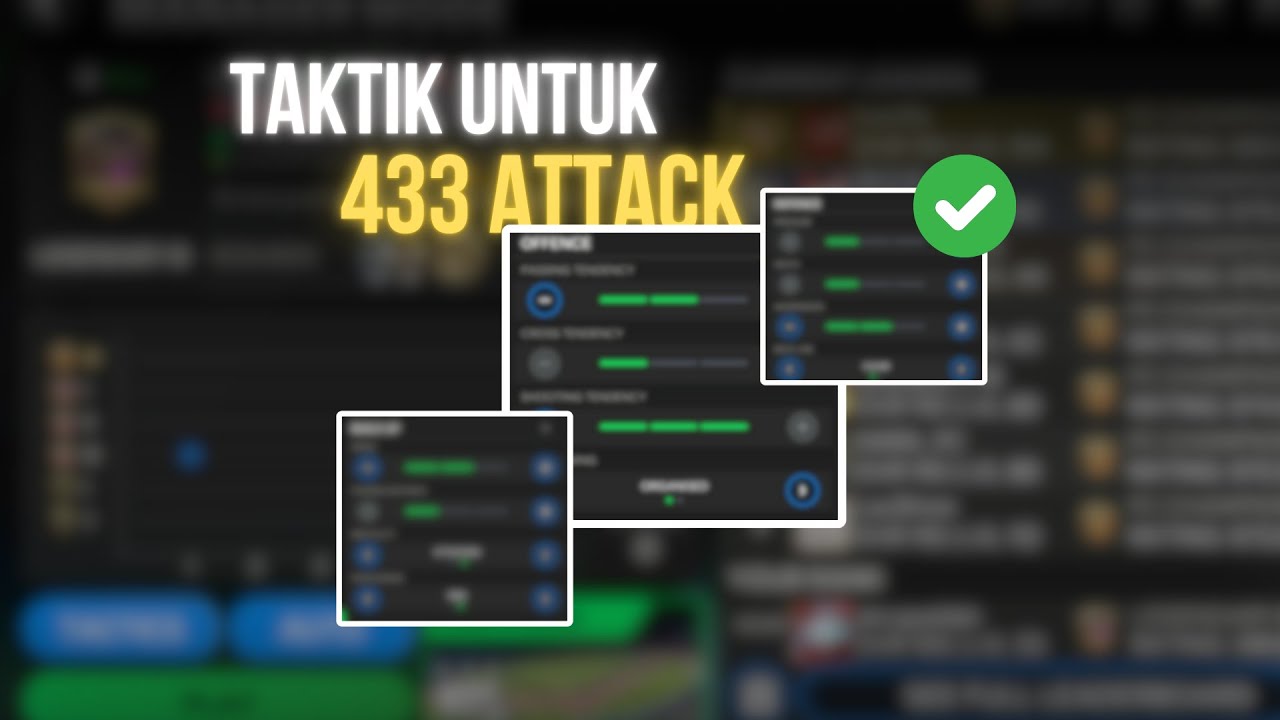 Taktik Terbaik Untuk Formasi 433 Attack Di Mode Manager‼️| FC Mobile ...