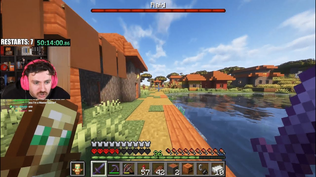 Only one totem left... will he make it? | CRAYATOR MINECRAFT VOD #14 ...