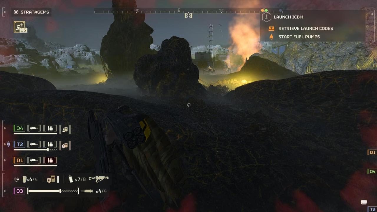 Helldivers 2 - Chaos fighting predator strain - YouTube