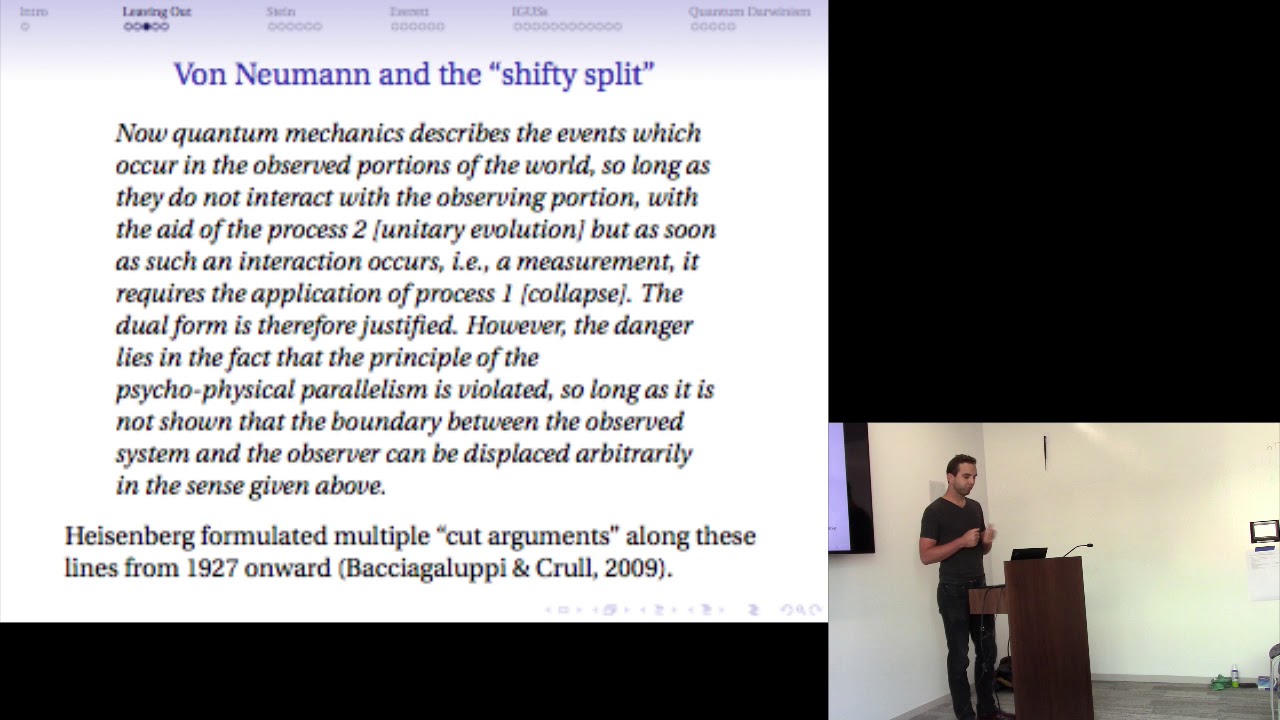 Tom Pashby: Experience, Evolution and Observers in QM - YouTube