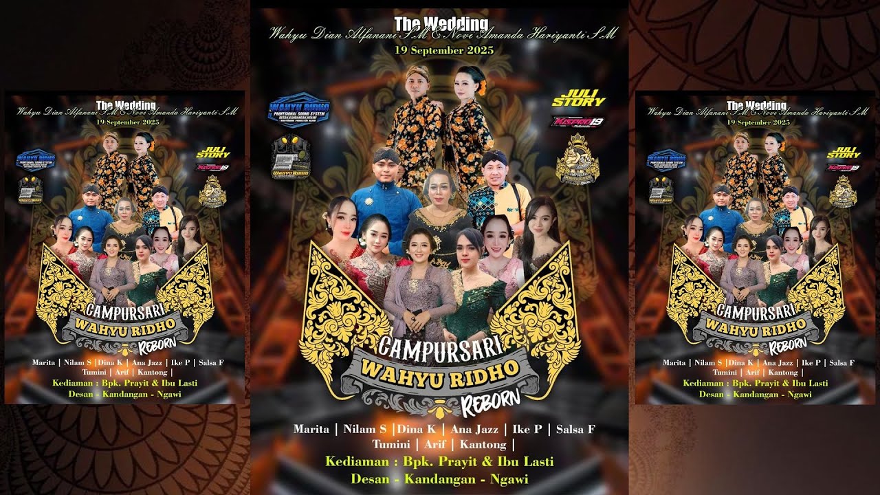 LIVE STREAMING Campursari WAHYU RIDHO Reborn THE WEDDING WAHYU & NOVI ...