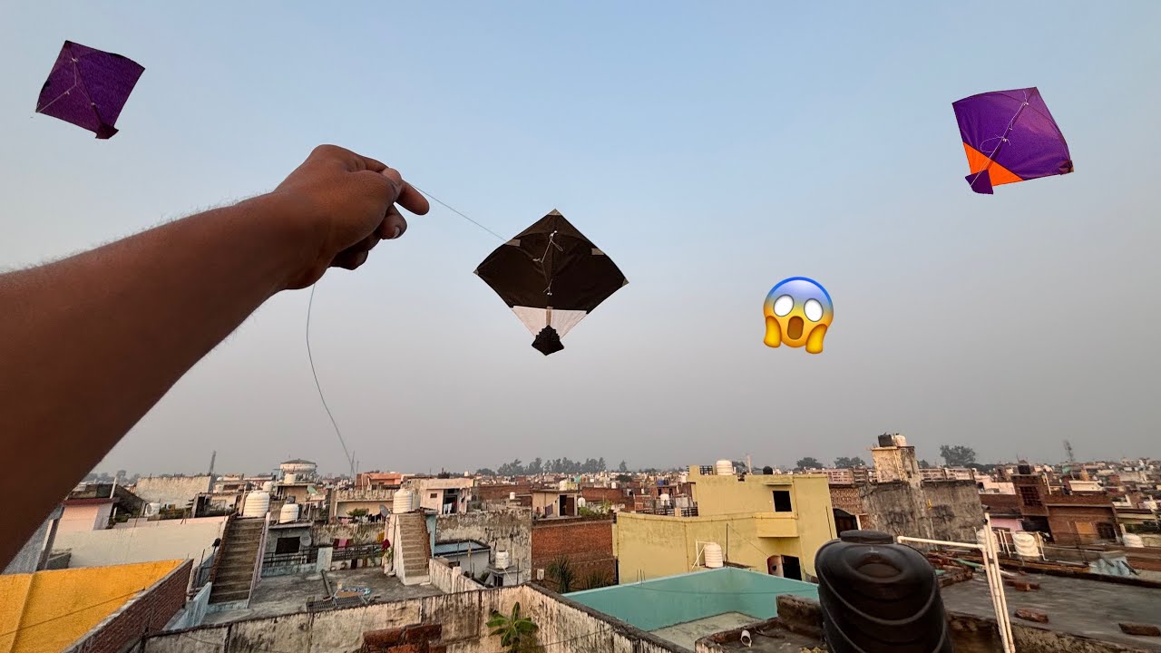 New trick to catch kite on roof😱 | kite looting | kite catching - YouTube