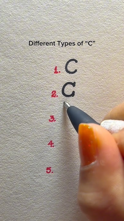 Different Types of “C” - YouTube