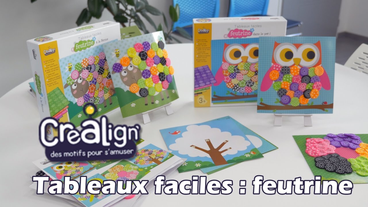Crea Lign' Tableaux faciles : Feutrine - Démo en français - YouTube
