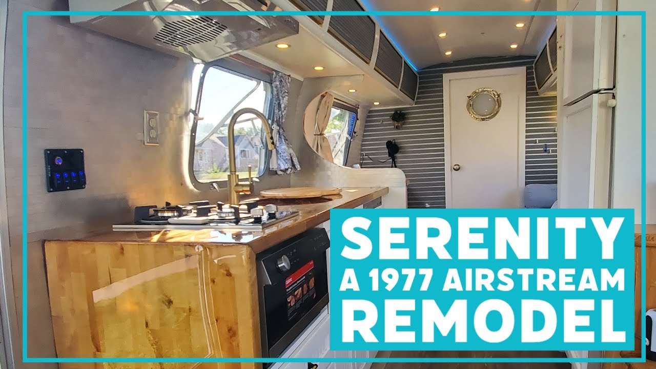 For Sale: SERENITY: A 1977 Airstream Sovereign Remodel - Interior Tour - YouTube
