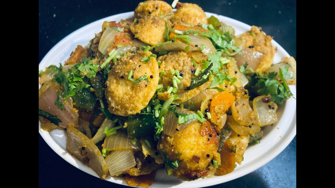 Vegetable mini Idly fry by Geethu Priya Samayal - YouTube