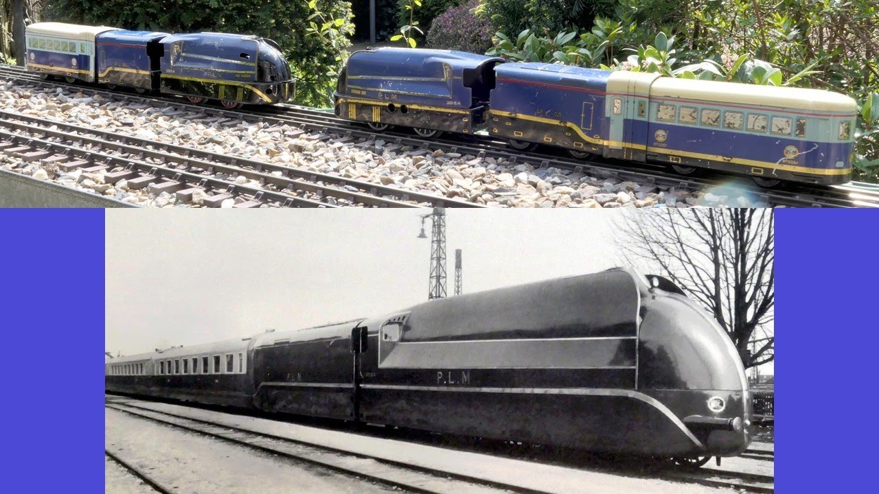 Hornby France toy representations of the French streamlined steam train ...