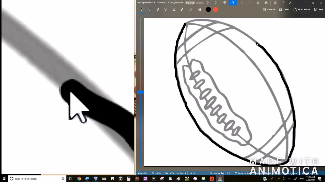 🏈 Football Tracing Video 1 🏈 - YouTube