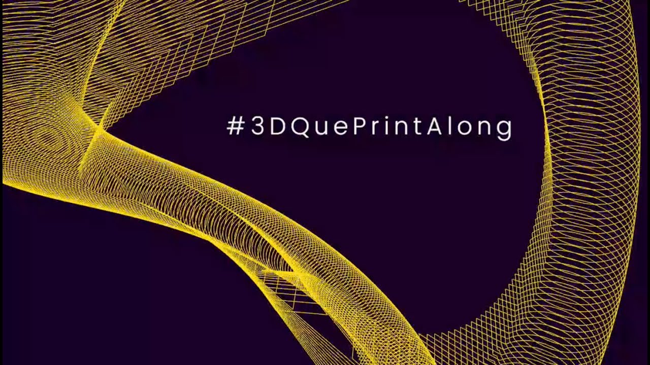 WORLD'S FIRST 3DQue Print Along Challenge: Bed Adhesion Edition - YouTube