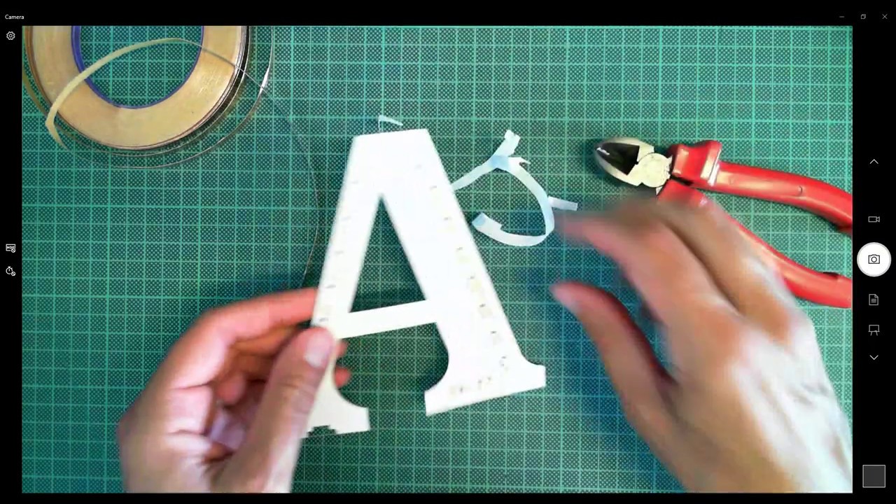 3D Printed LED Letter Lamp Video 10 - YouTube