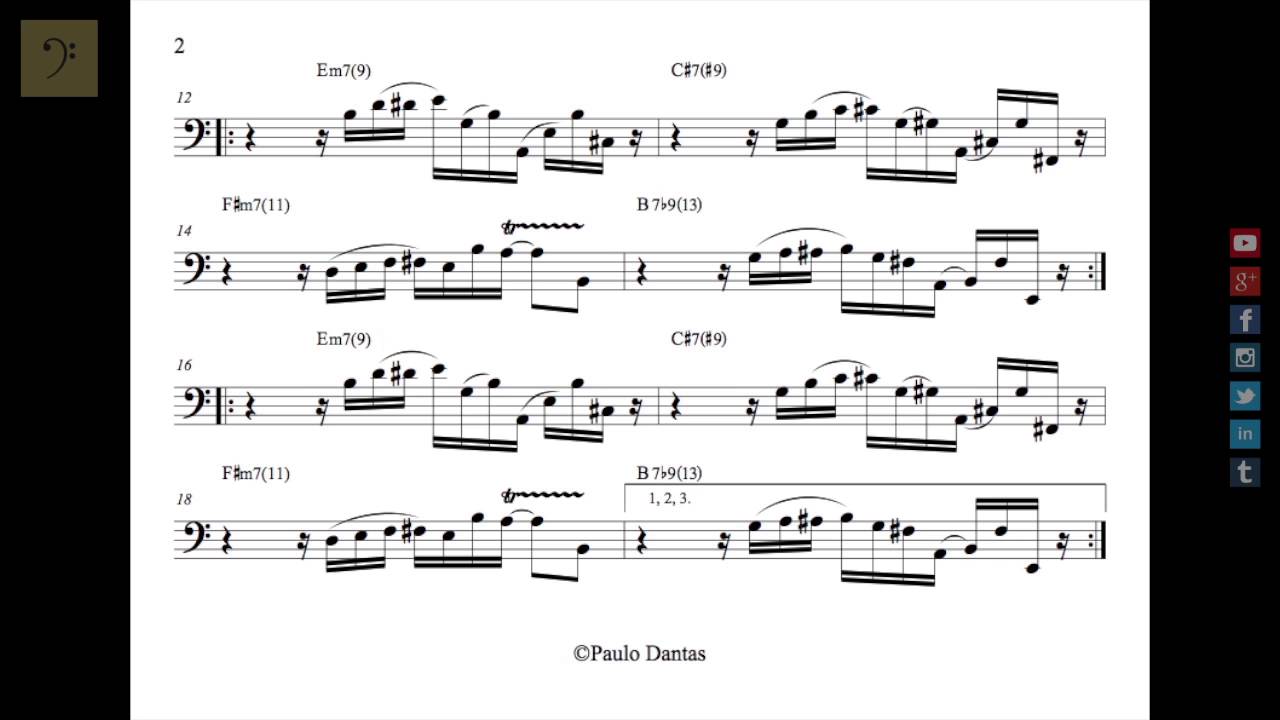 Marta (Smile) :: Ed Motta :: Bass Transcription - YouTube