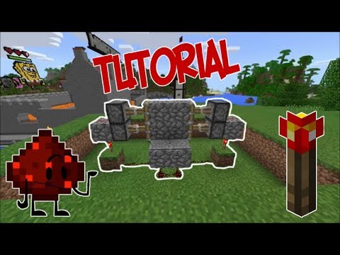 Minecraft Redstone Gate In Under 2 Minutes! (Minecraft Tutorial) - YouTube