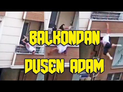 BALKONDAN DÜŞEN ADAM KOMİK MONTAJ!
