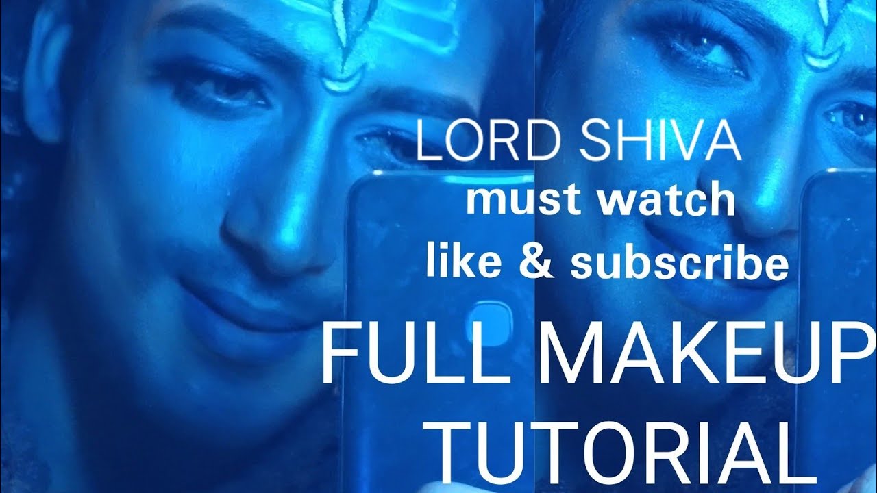 LORD SHIVA MAKEUP TUTORIAL...@SKY_ MAKEOVER - YouTube