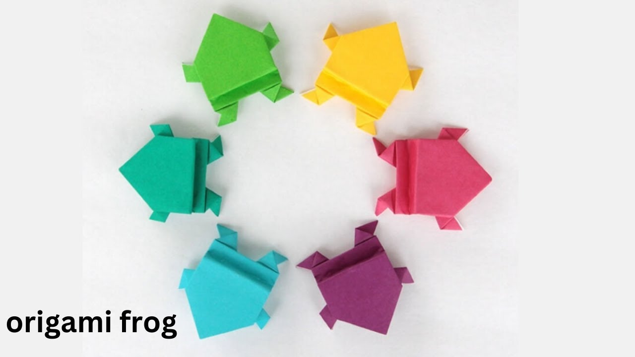 Diy easy and fantastic mini frog from paper | How to make easy paper ...