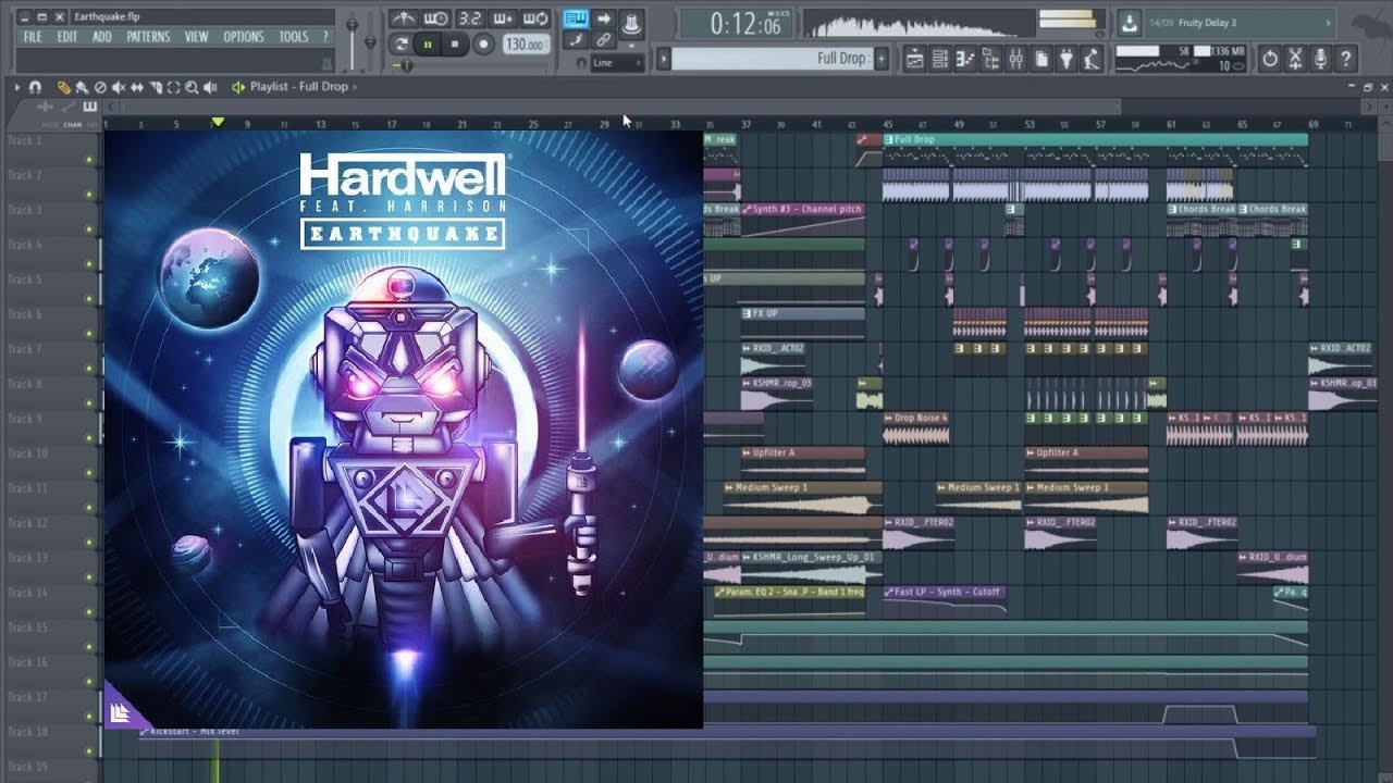 Hardwell - ID [Earthquake Ft. Harrison] FL Studio Remake - YouTube
