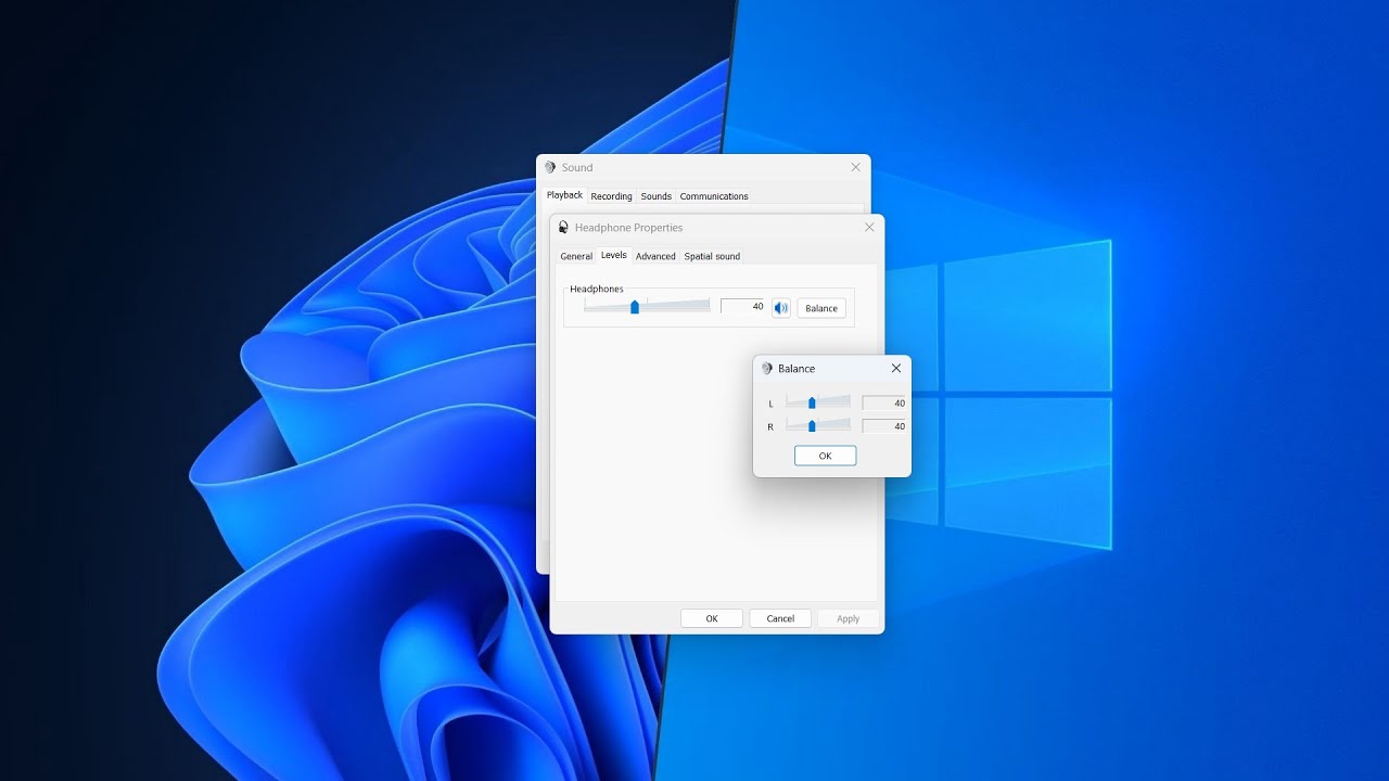 How to Adjust Audio Balance Old-School on Windows - YouTube
