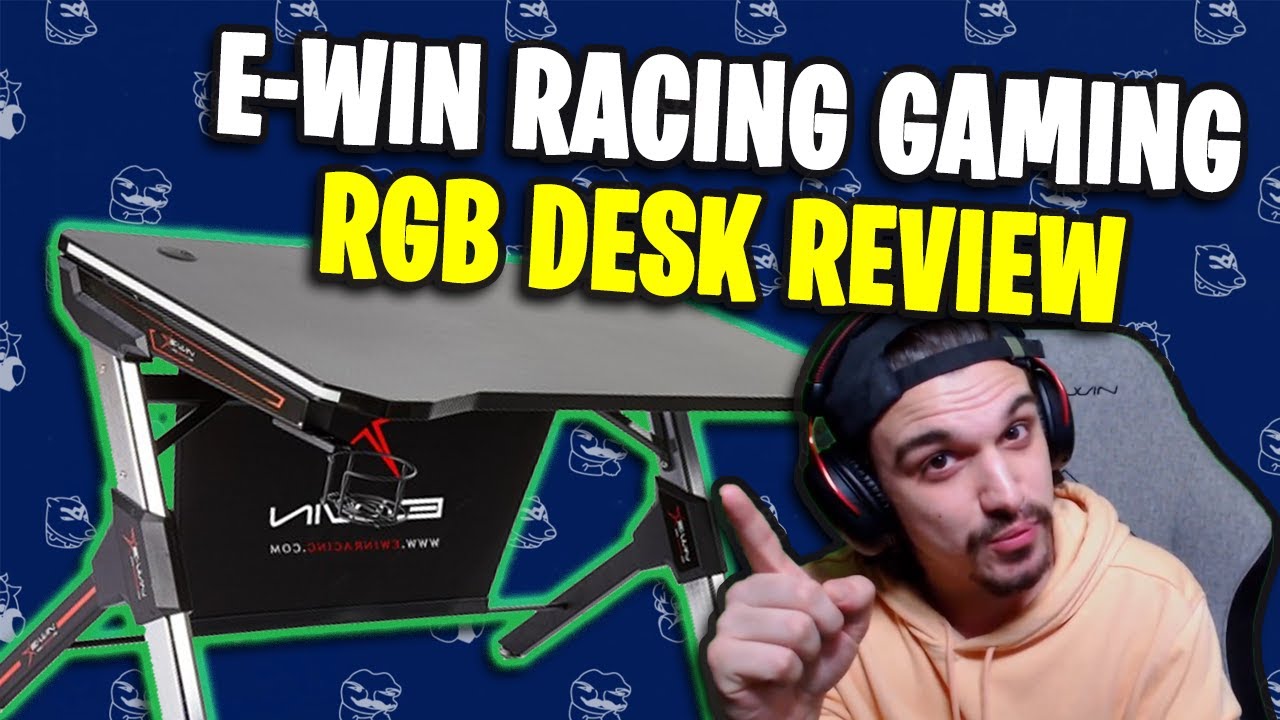 E-WIN RACING Gaming RGB Desk REVIEW! - YouTube