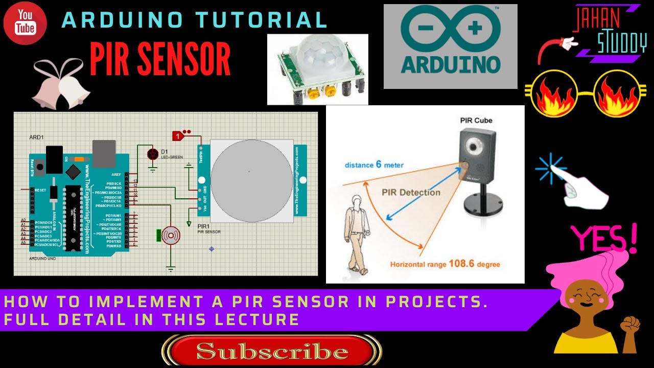 How PIR Sensor Works and How to use it with Arduino. - YouTube