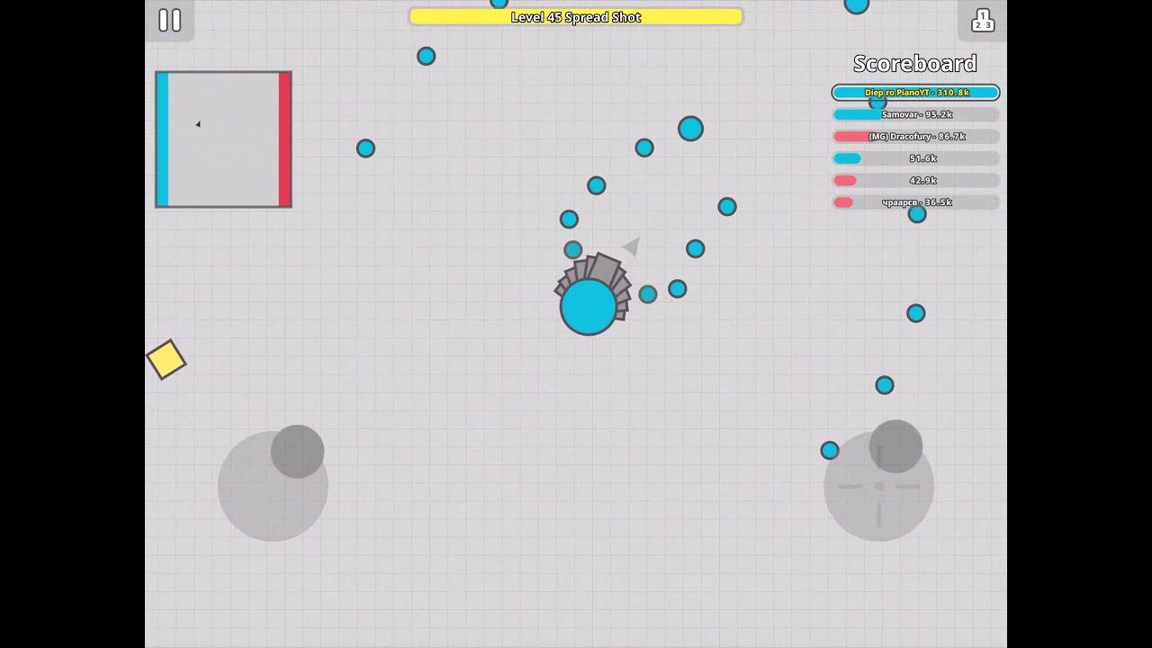 Diep.io spread shot 300k - YouTube