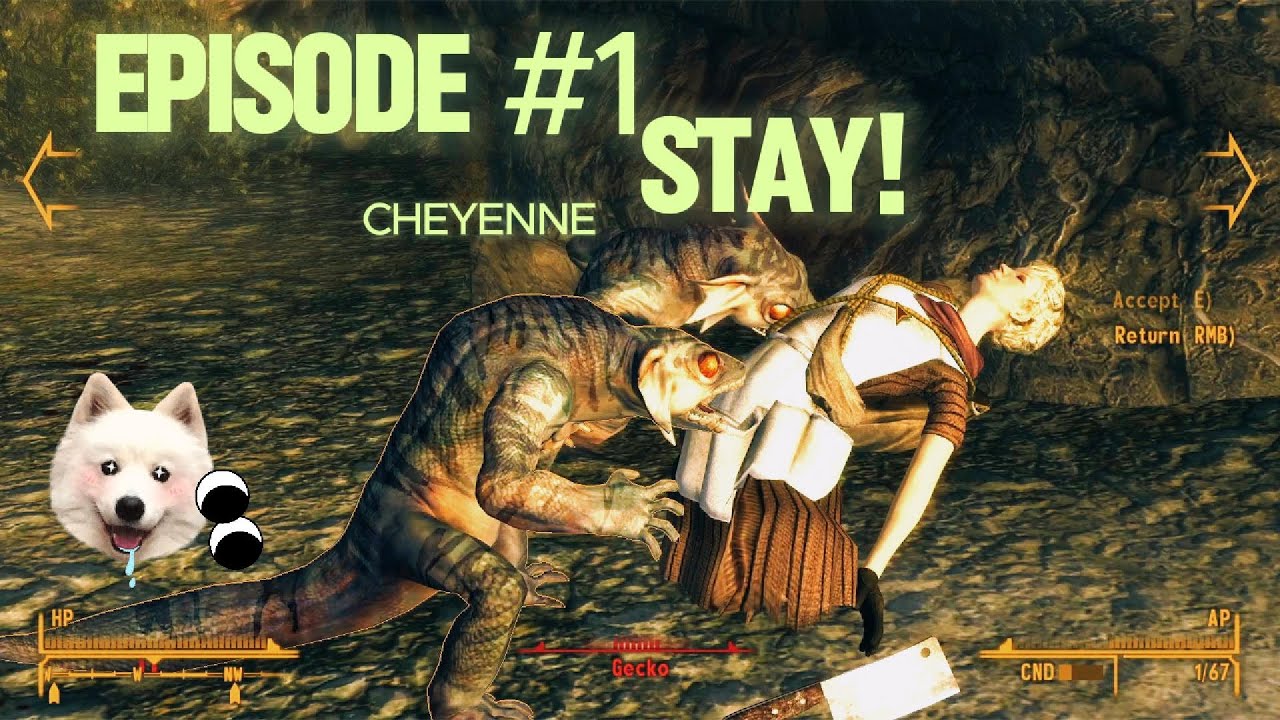 Fallout New Vegas "Cheyenne STAY!" Episode 1 - YouTube