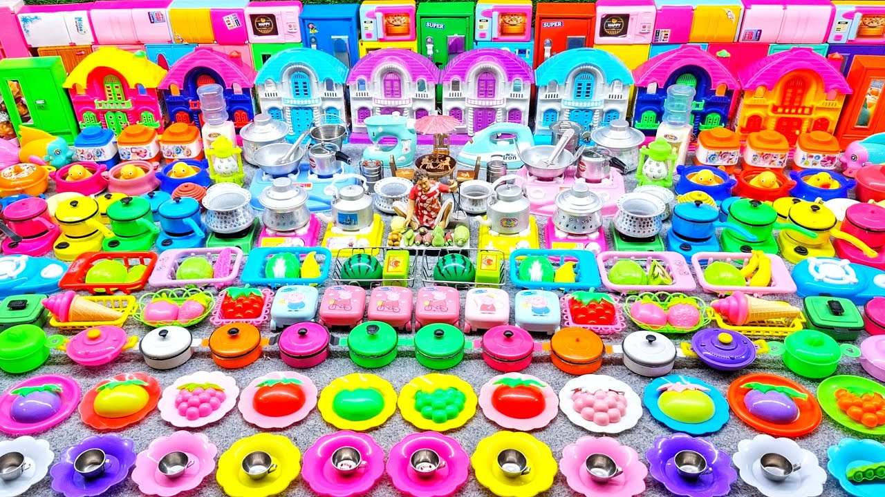 825 Minutes Satisfying With Unboxing Hello Kitty Tiny Kitchen Set