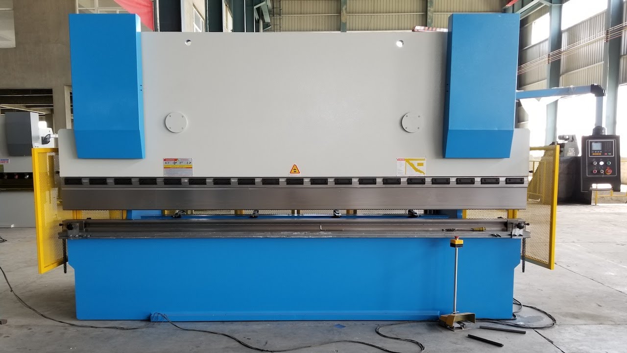 hydraulic press brake with special bending tooling to make light pole ...