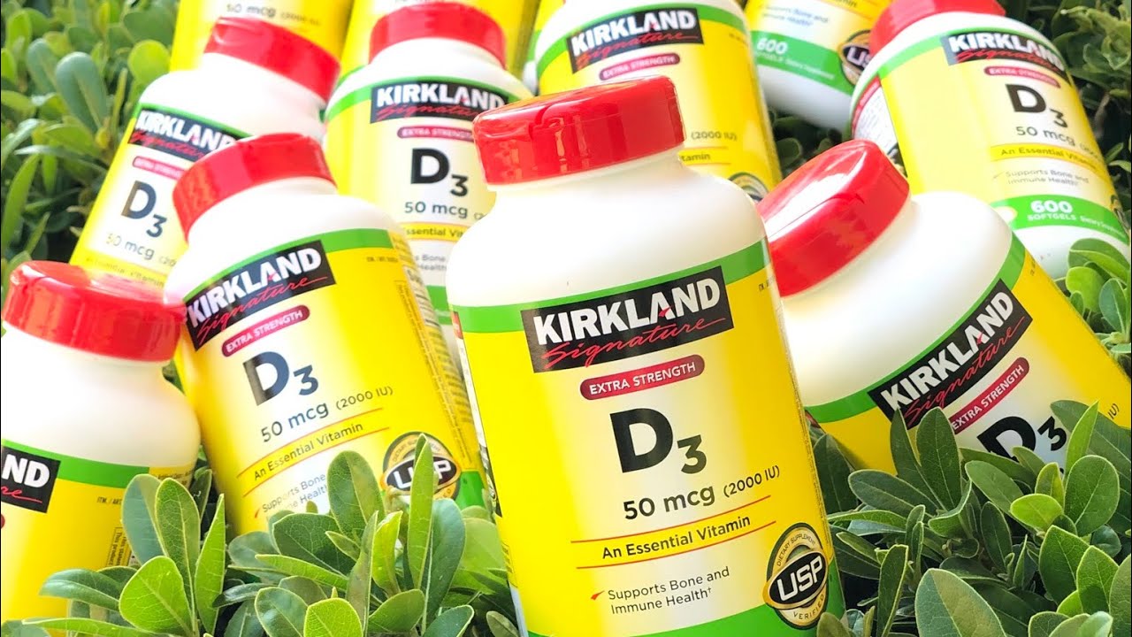 Kirkland Signature Extra Strength D3 50 mcg - YouTube