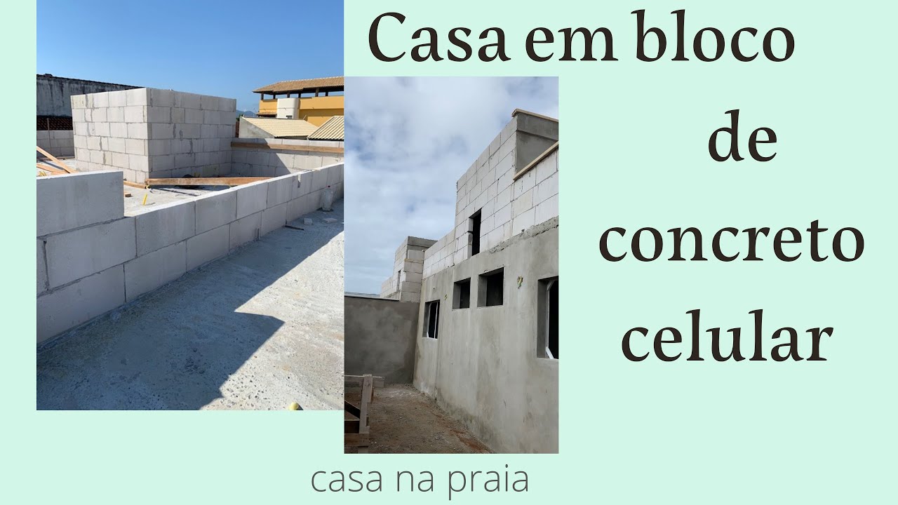 Casa em bloco de concreto celular - YouTube
