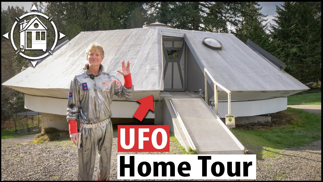 This guy built a spaceship home & everyone wants to see inside... - YouTube