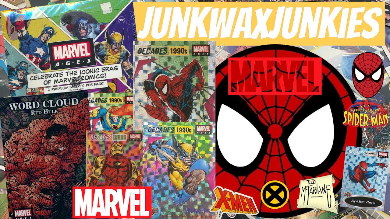 Marvel 2020 Marvel Ages box break Spiderman Wolverine Decades & Word ...