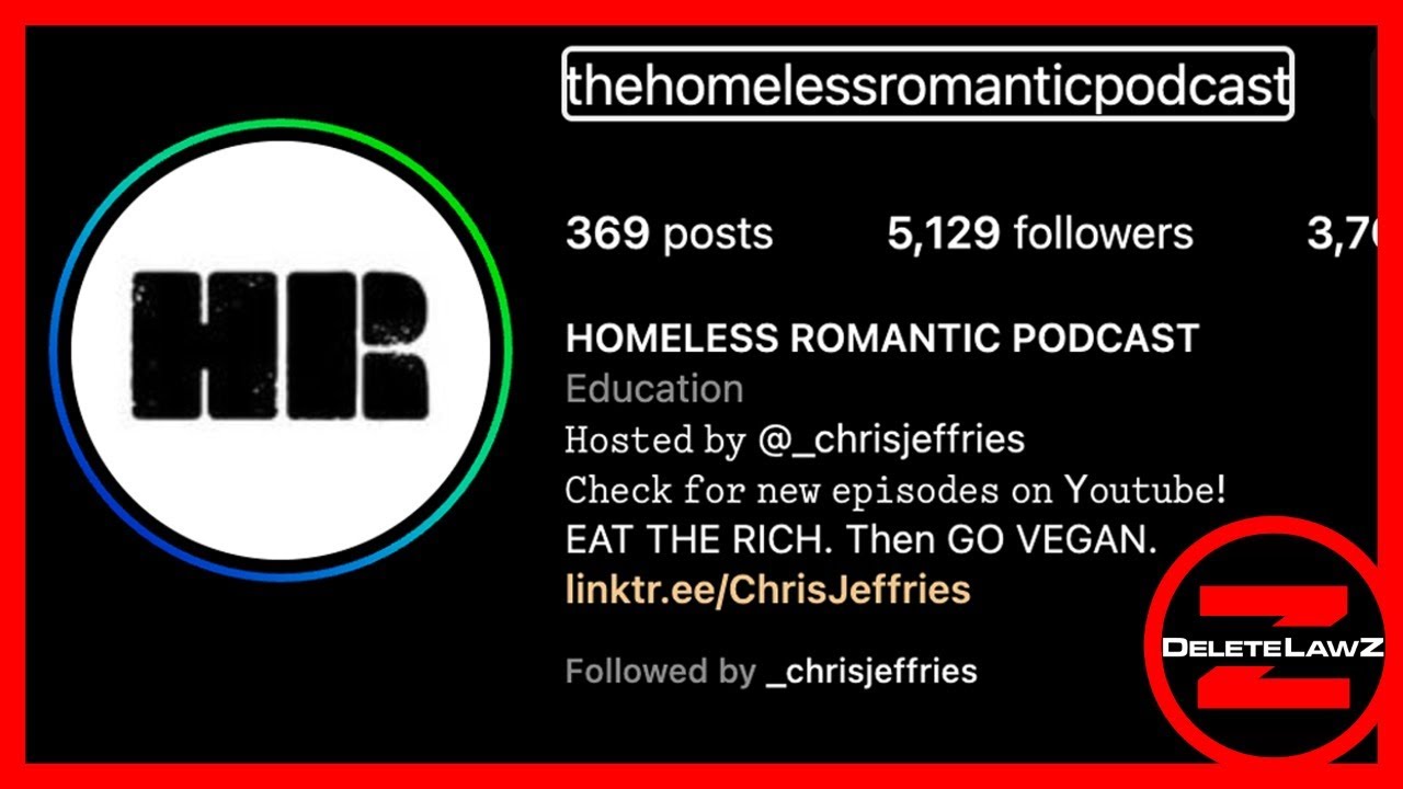 Chris Jeffries: The Homeless Romantic Podcast - YouTube