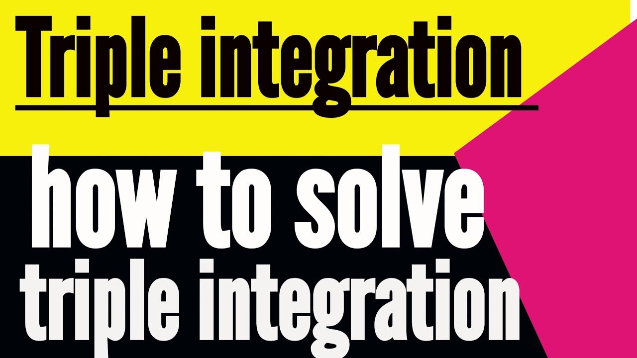 4 Triple integration engineering mathamatics ||volume integration ...