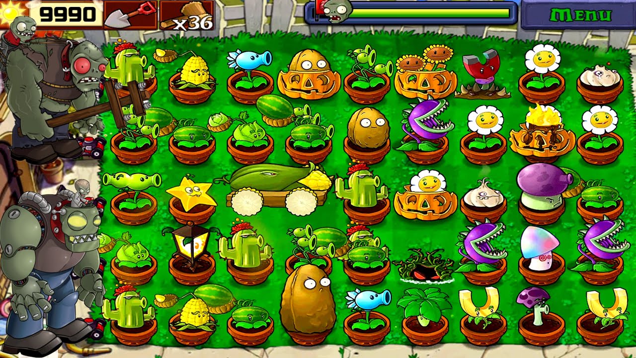 Plants Vs Zombies Mod Menu Survival Day | Plants vs.Zombies GamePlay ...
