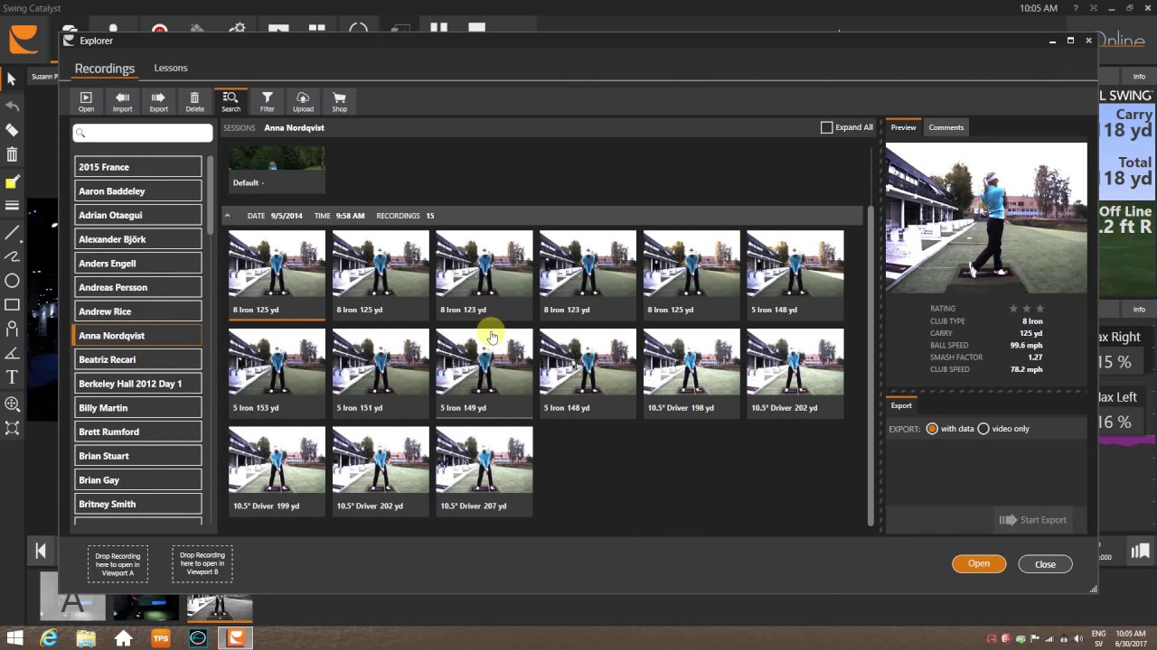 Swing Catalyst Software Tip - Swings for Review - YouTube