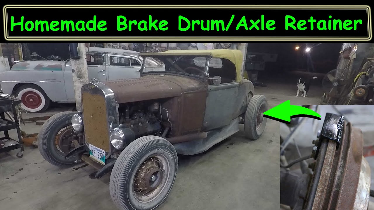 Banjo Rear End Brake Drum/Axle Retainer for the Ford model A roadster ...