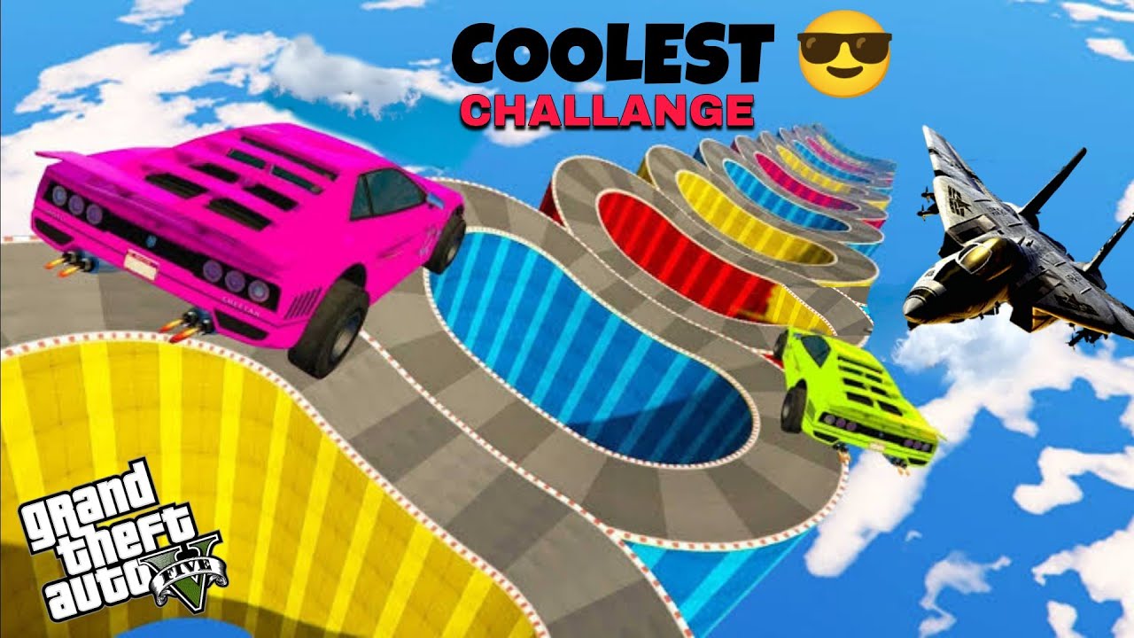 GTA 5 : Try to complete intresting RAMP CHALLANGE | WORLD dangers ramp ...