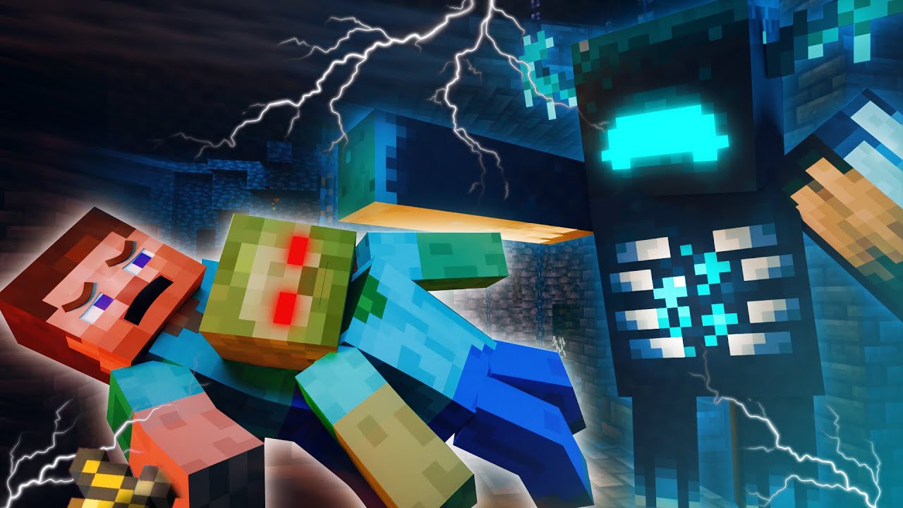 Trapped with Warden & Zombies: Steve's Survival Challenge (MINECRAFT ...
