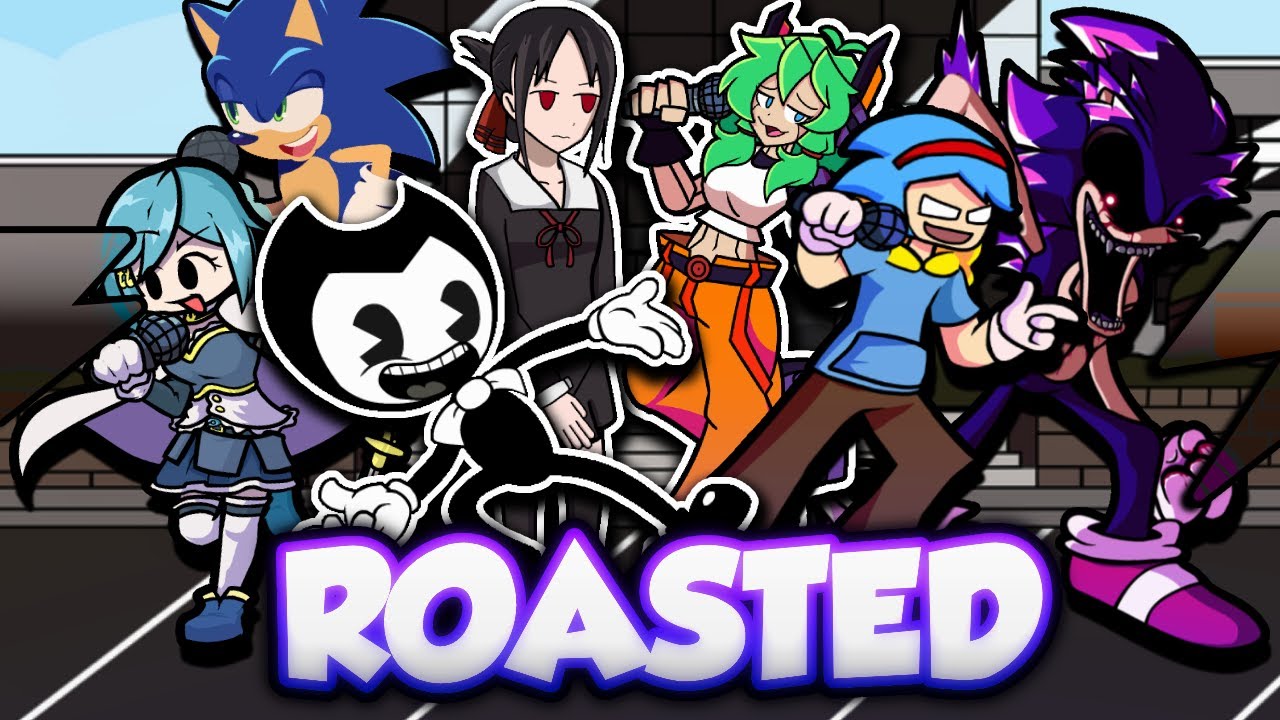 ROASTED but Every Turn a Different Character Sings 🎶⚡ (FNF Roasted ...