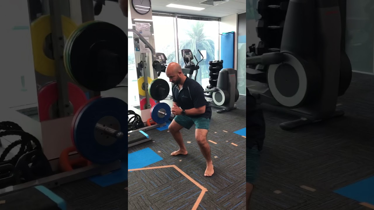 Level 3: Sumo Squat Hold with Double Leg Heel Raise - YouTube