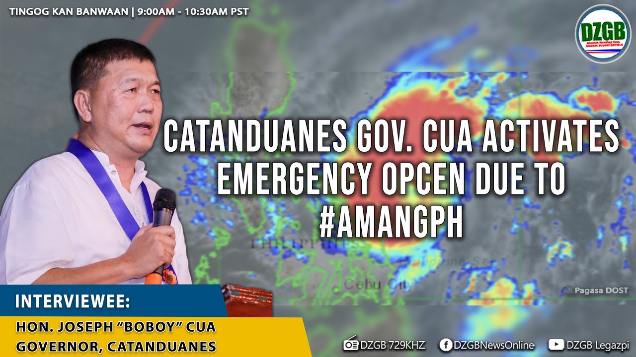 𝐂𝐚𝐭𝐚𝐧𝐝𝐮𝐚𝐧𝐞𝐬 𝐆𝐨𝐯. 𝐂𝐮𝐚 𝐚𝐜𝐭𝐢𝐯𝐚𝐭𝐞𝐬 𝐄𝐦𝐞𝐫𝐠𝐞𝐧𝐜𝐲 𝐎𝐩𝐂𝐞𝐧 𝐝𝐮𝐞 𝐭𝐨 #𝐀𝐦𝐚𝐧𝐠𝐏𝐇 - YouTube