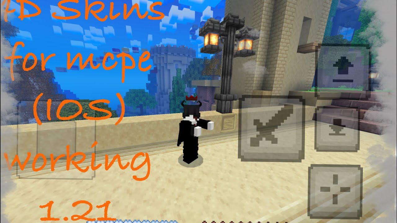 How to DOWNLOAD 4D SKINS for MCPE (IOS) working on 1.21 - YouTube