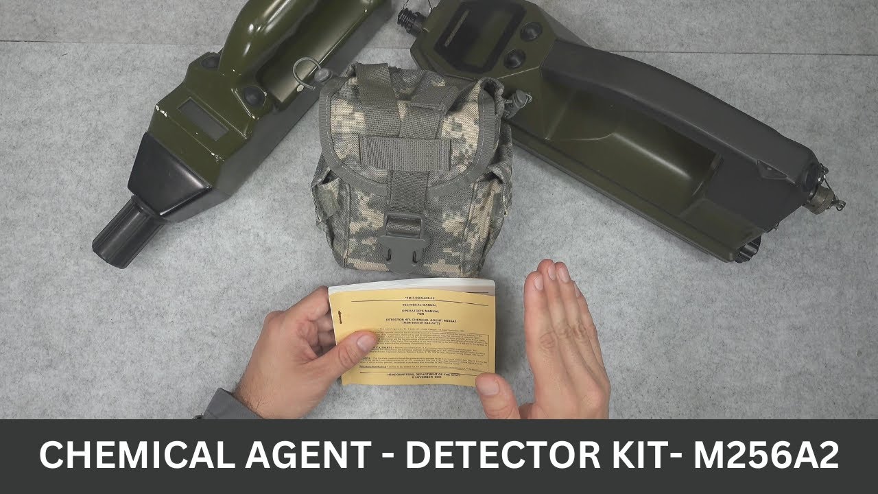 M256A2 - MILITARY CHEMICAL AGENT - DETECTOR KIT - visually compare to ...