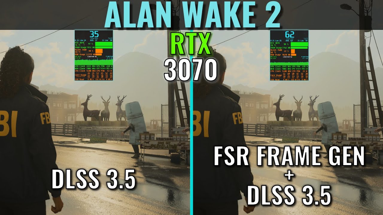 FSR 3 Frame Generation Mod with DLSS 3.5 - Alan Wake 2 - 1440p - RTX ...