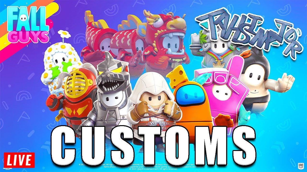 *LIVE * Come join for Custom Fall Guys! Finishing with Valorant / Road ...