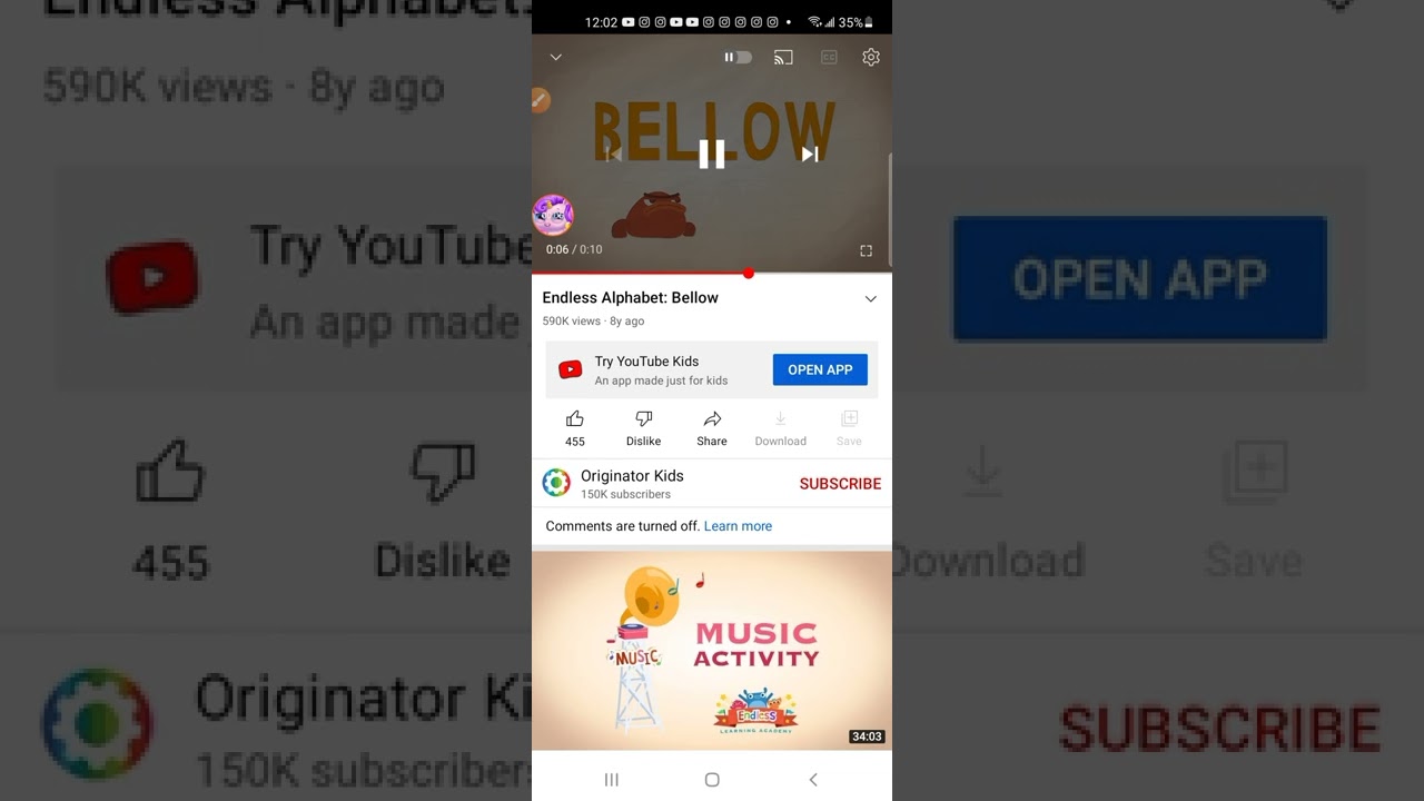 Endless Alphabet Bellow - YouTube
